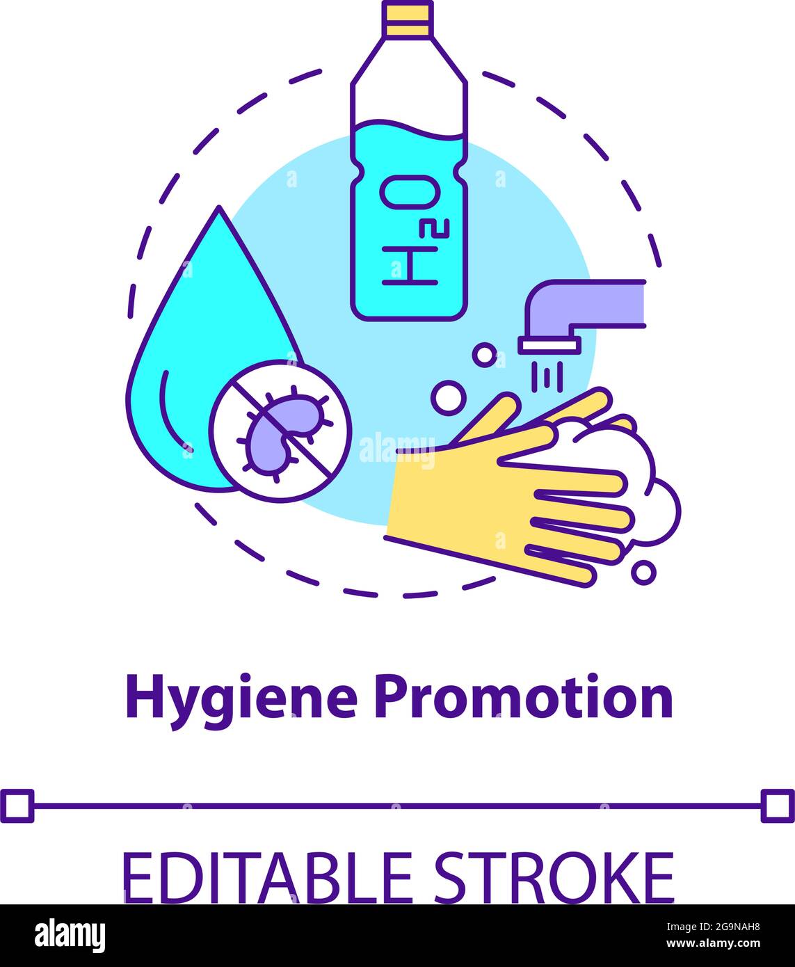 Hygiene promotion concept icon Stock Vector Image & Art - Alamy