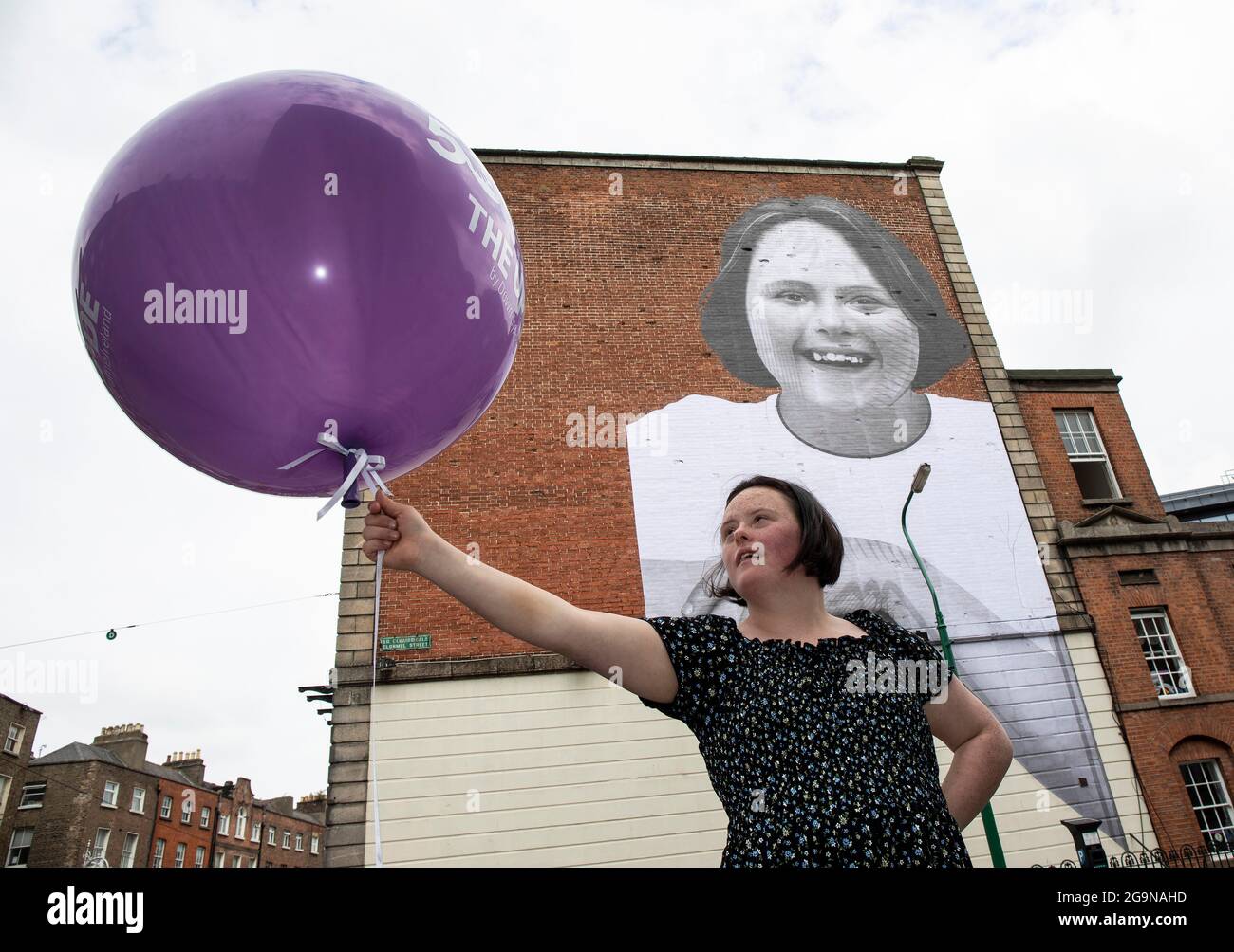 21-year-old Amanda Butler, from Mullingar, stands beside a street ...