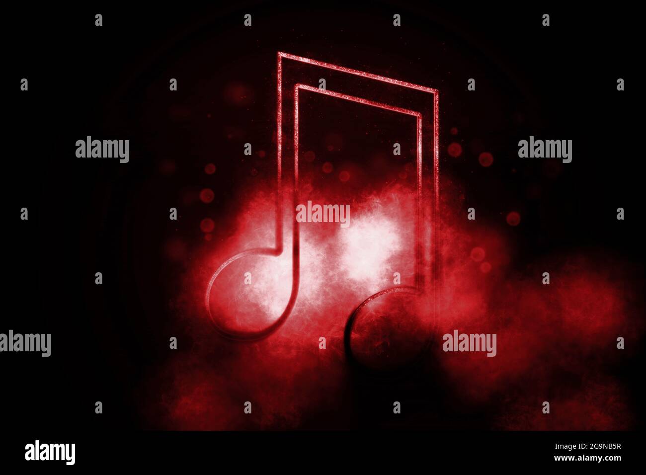 Beamed eighth note symbol, Music Background, Blue Symbol Stock Photo ...