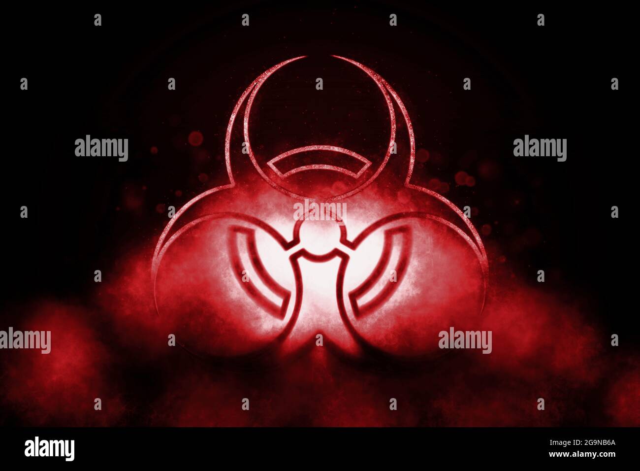 Biohazard symbol, Biohazard sign, Biological hazard, Blue Symbol Stock ...