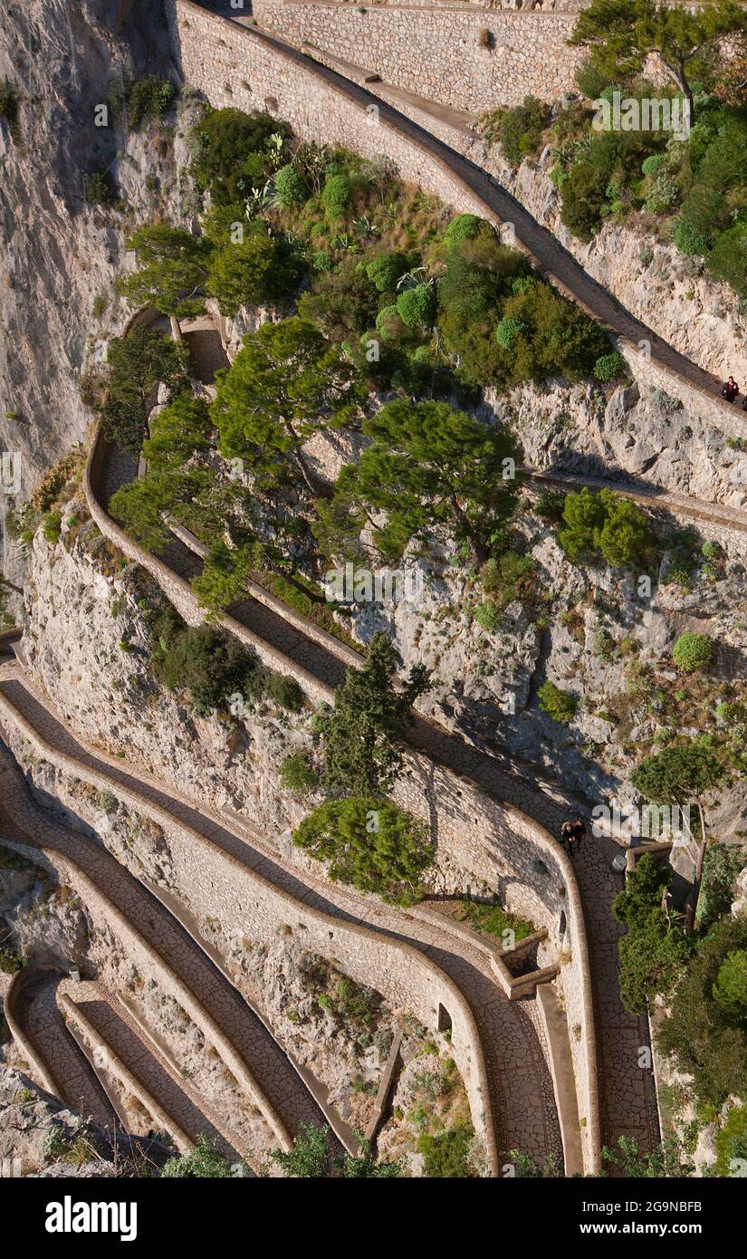 Via Krupp path,Capri island,Campania,Italy, Europe Stock Photo - Alamy