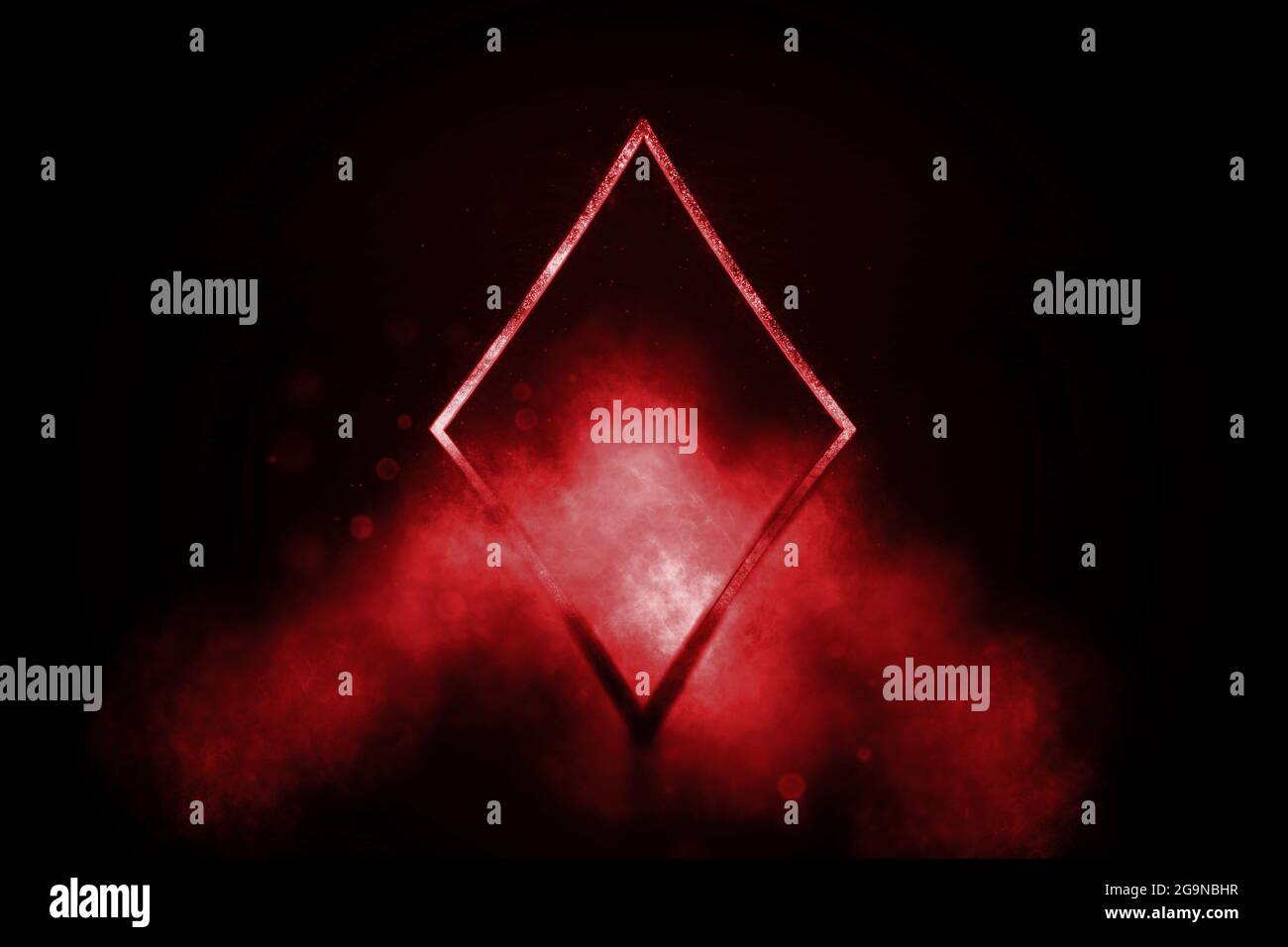 Diamond card symbol, playing cards symbol, Blue symbol Stock Photo - Alamy