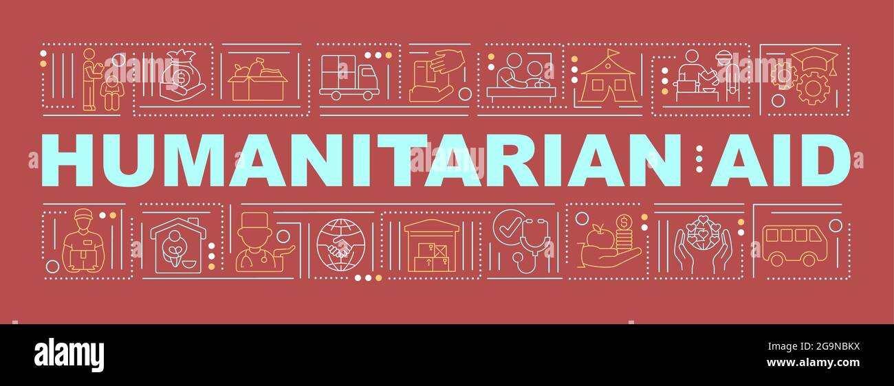 Humanitarian aid outline hi-res stock photography and images - Alamy