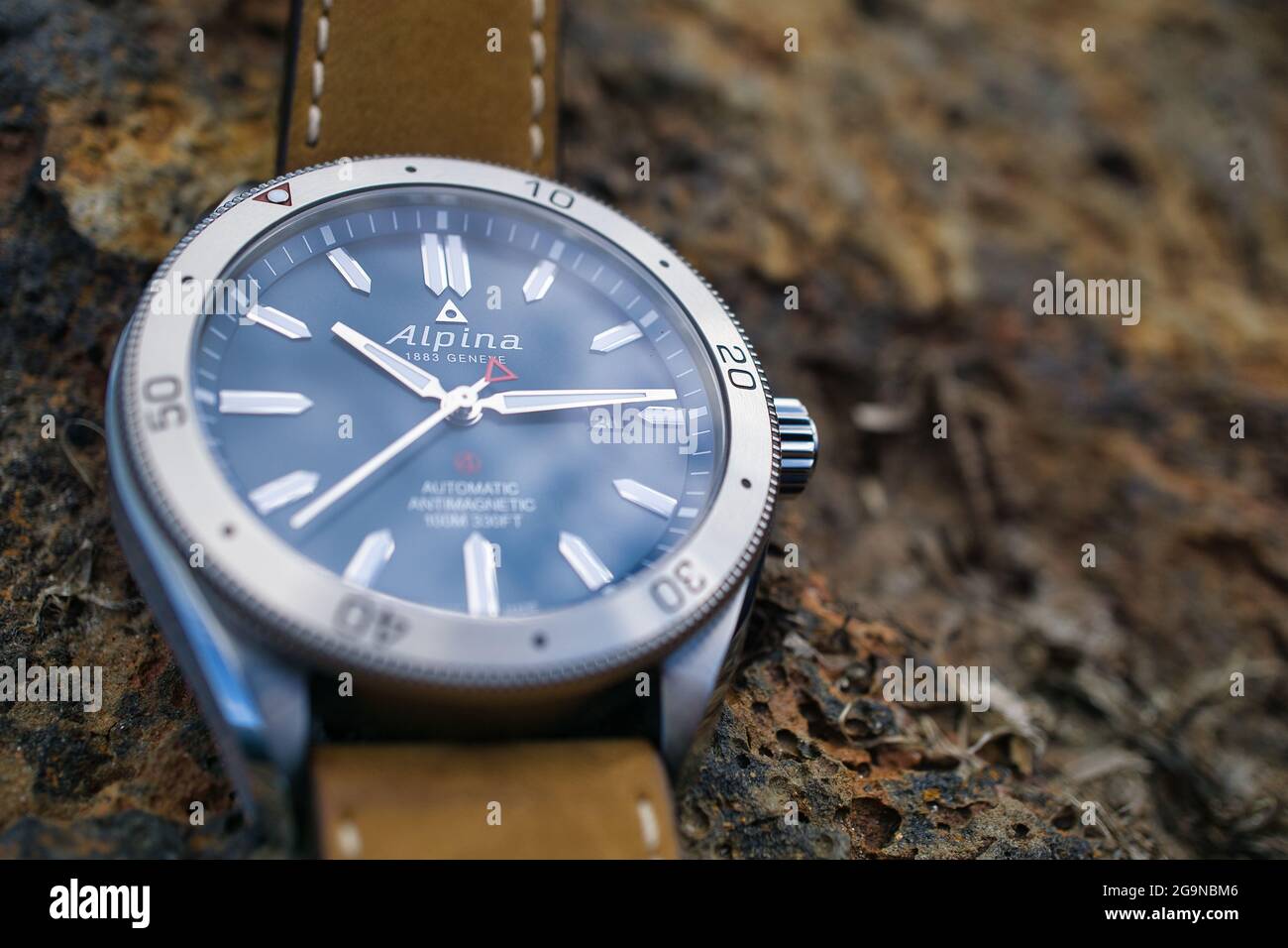 high resolution images of a swiss Alpina Alpiner watch Stock Photo - Alamy