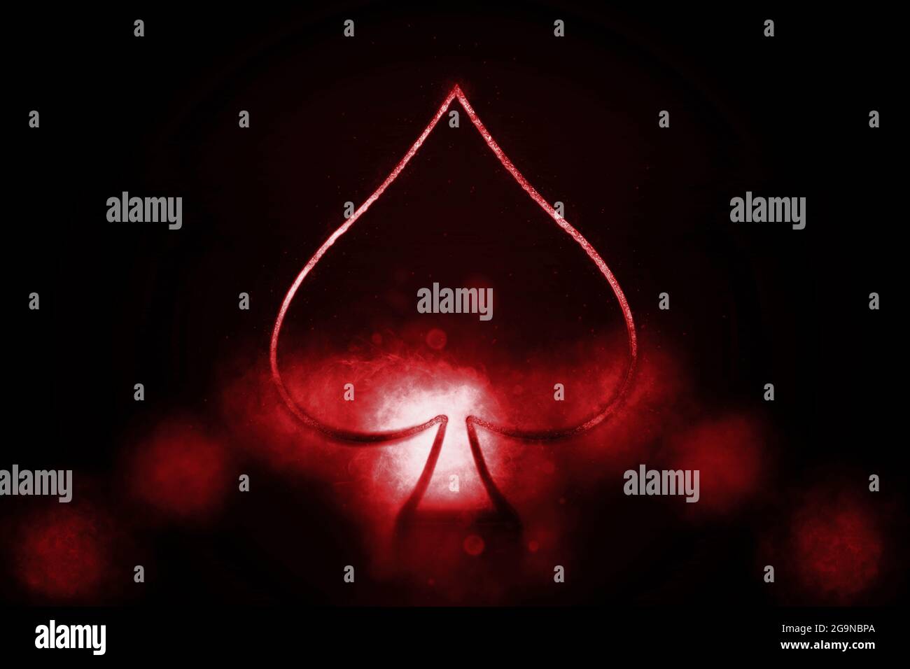 Spade card symbol, playing cards symbol, Blue symbol Stock Photo - Alamy