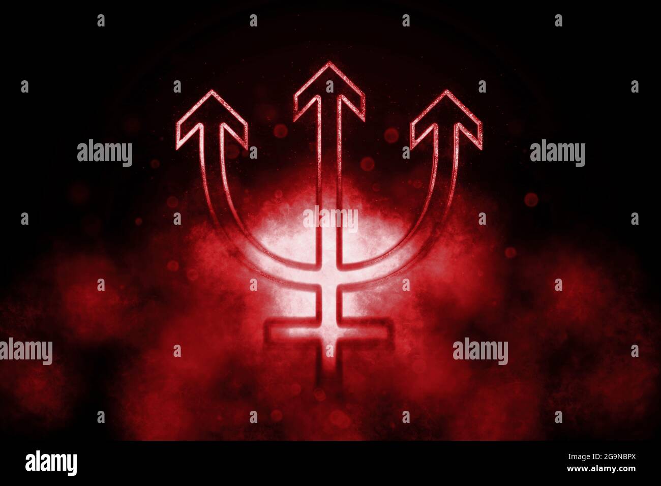 Symbol of Neptune, Neptune Sign, astrology Neptune planet, Blue Symbol ...