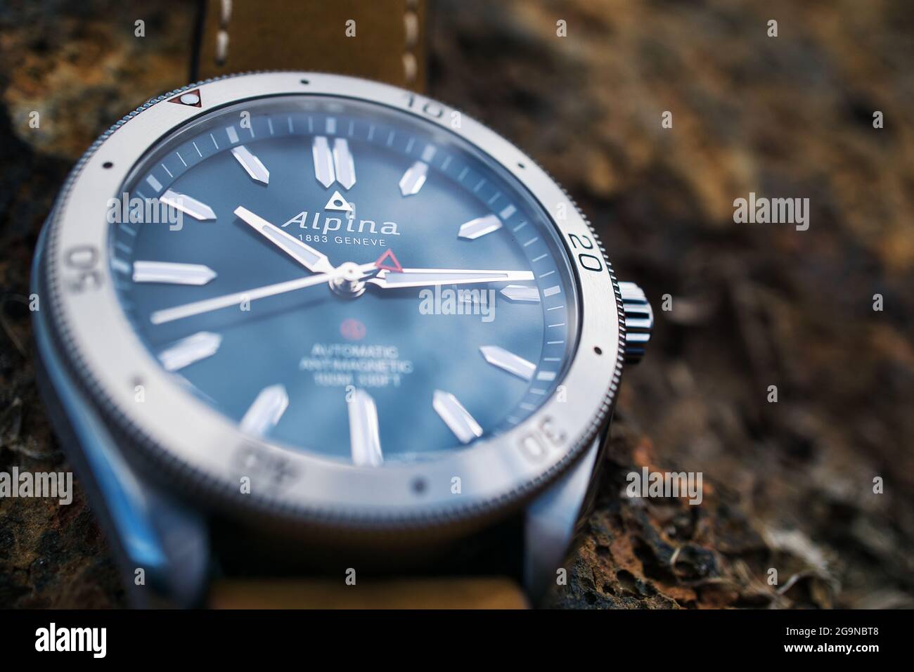 high resolution images of a swiss Alpina Alpiner watch Stock Photo - Alamy