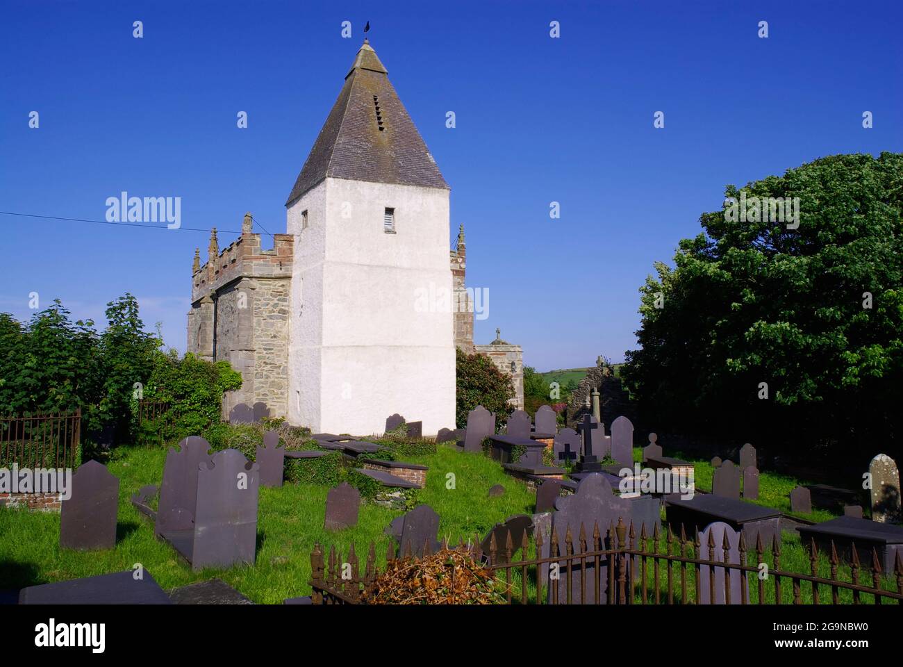 Church spire painting hi-res stock photography and images - Alamy