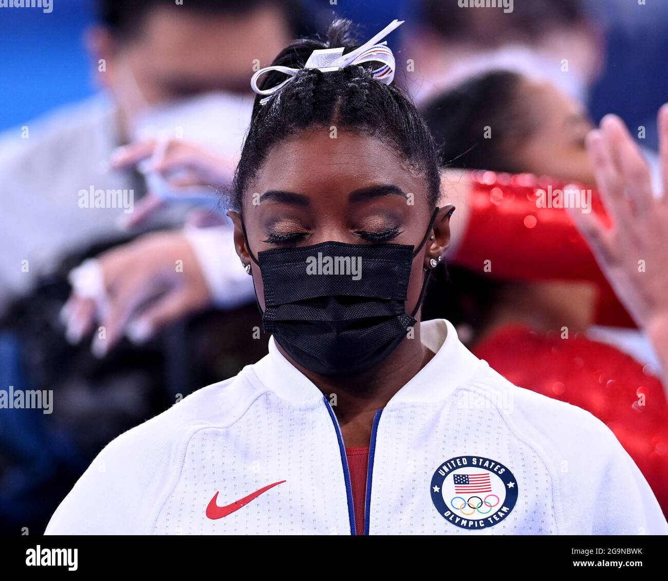 Simone biles olympics mask hi-res stock photography and images - Alamy