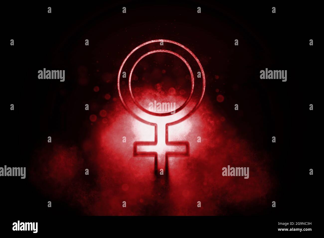 Venus sign, Planet Venus Symbol, Blue symbol Stock Photo - Alamy