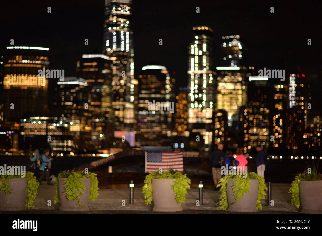 city skyline at night. USA Stock Photo - Alamy