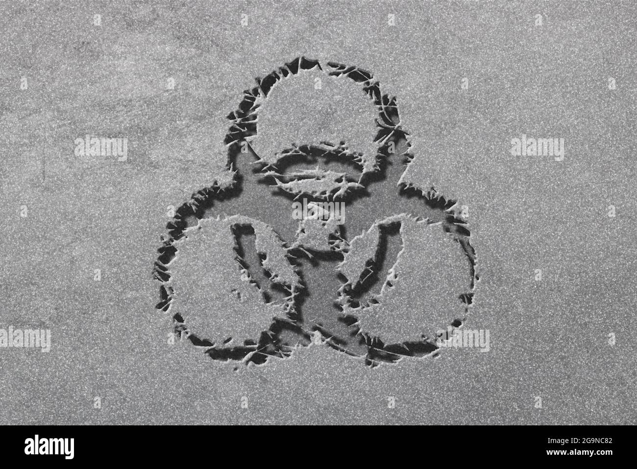 Biohazard symbol, Biohazard sign, Biological hazard, rugged, silver ...