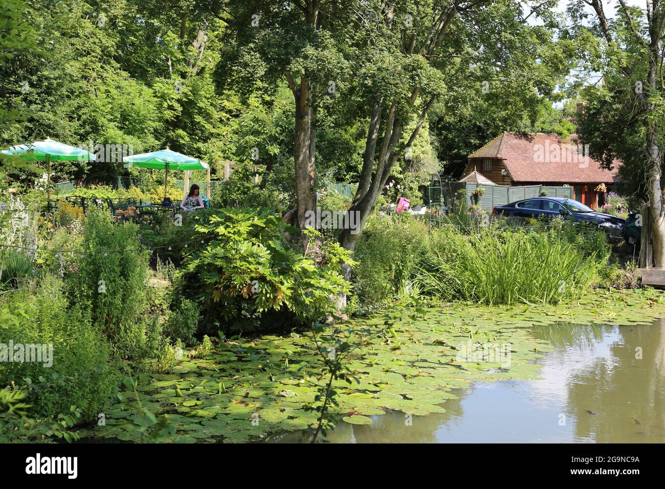 Chequers Inn garden, Smarden, Kent, England, Great Britain, United ...