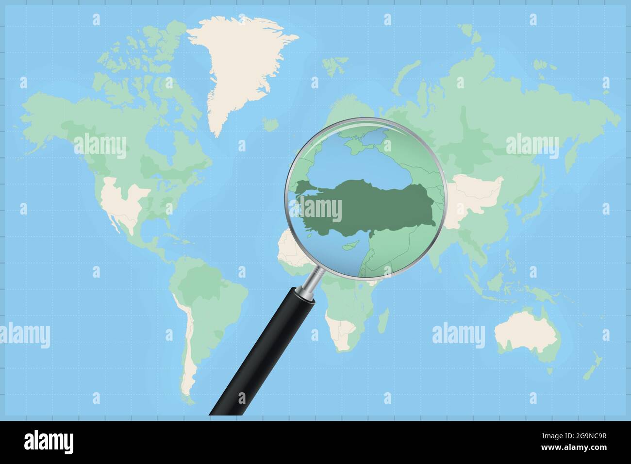 Turkey Country World Map