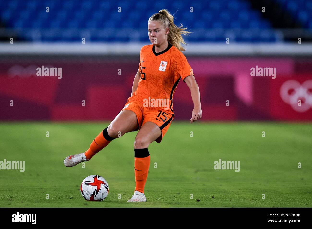 YOKOHAMA, JAPAN - JULY 27: Kika van Es of the Netherlands during the ...