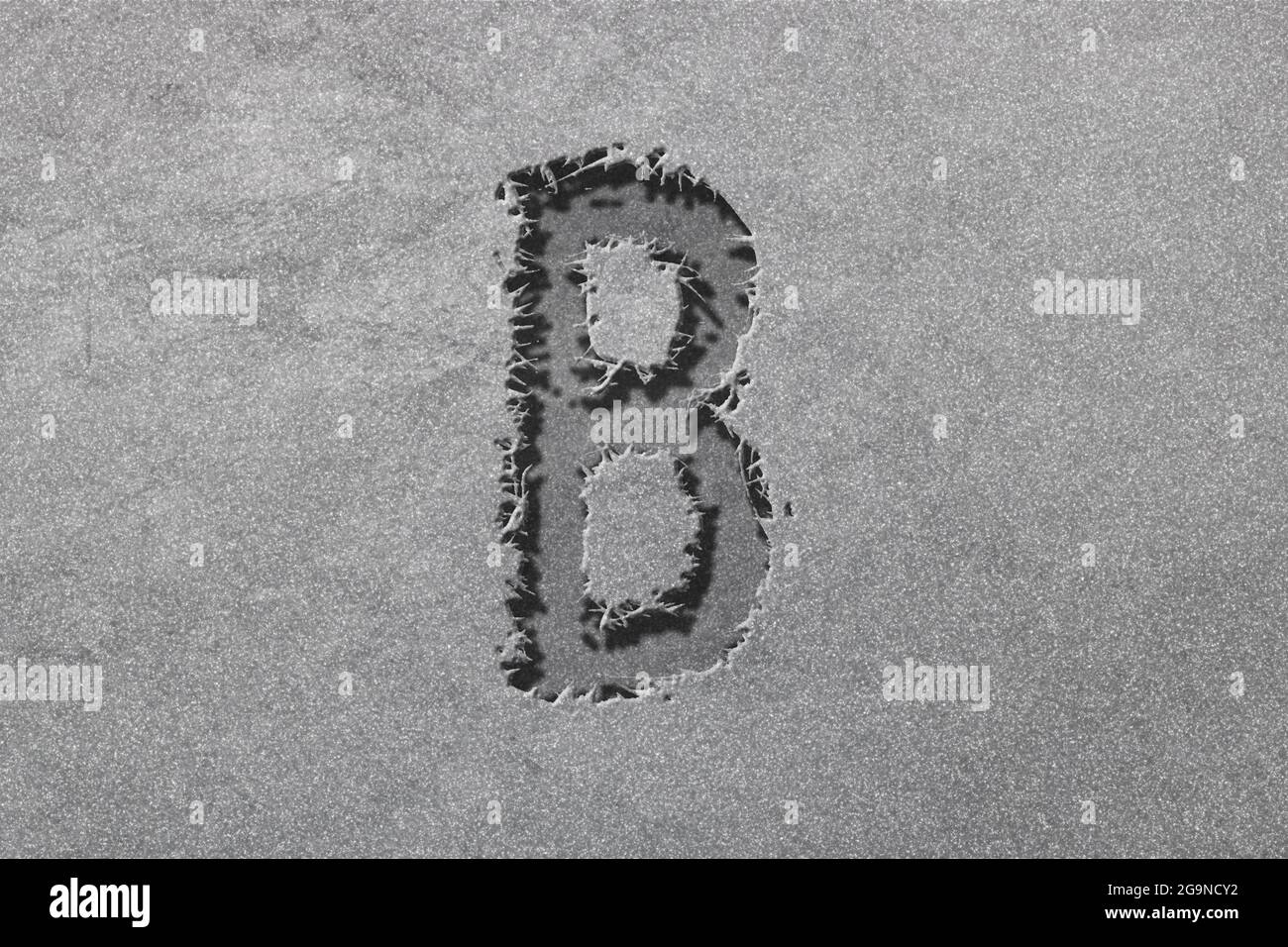 Beta sign. Beta letter, Greek alphabet Symbol, rugged, silver ...