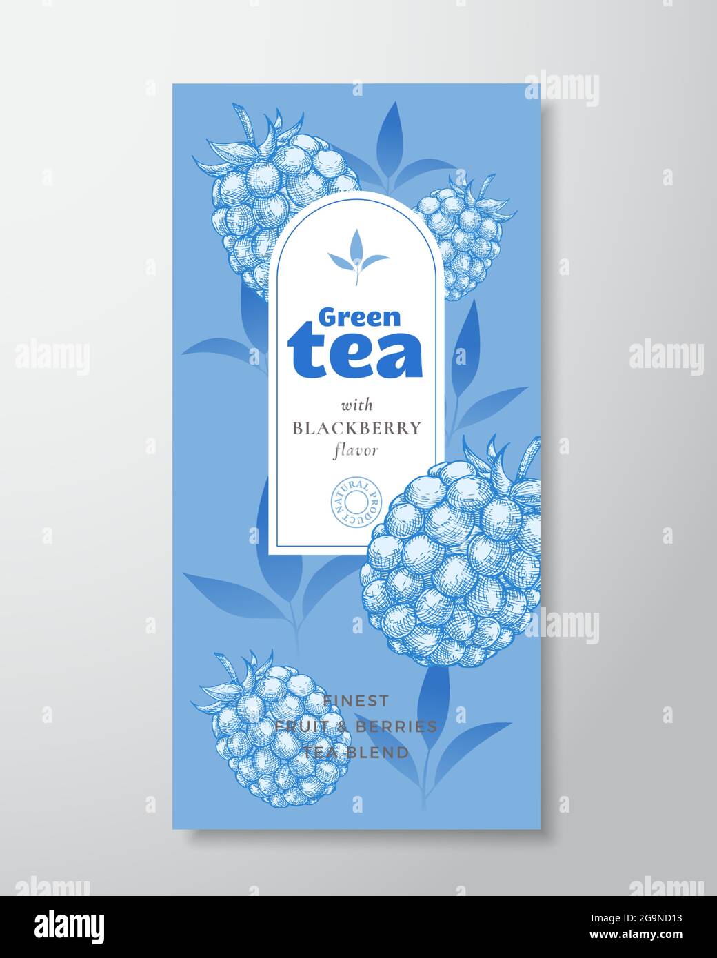 Fruit and Berries Tea Label Template. Abstract Vector Packaging Design ...