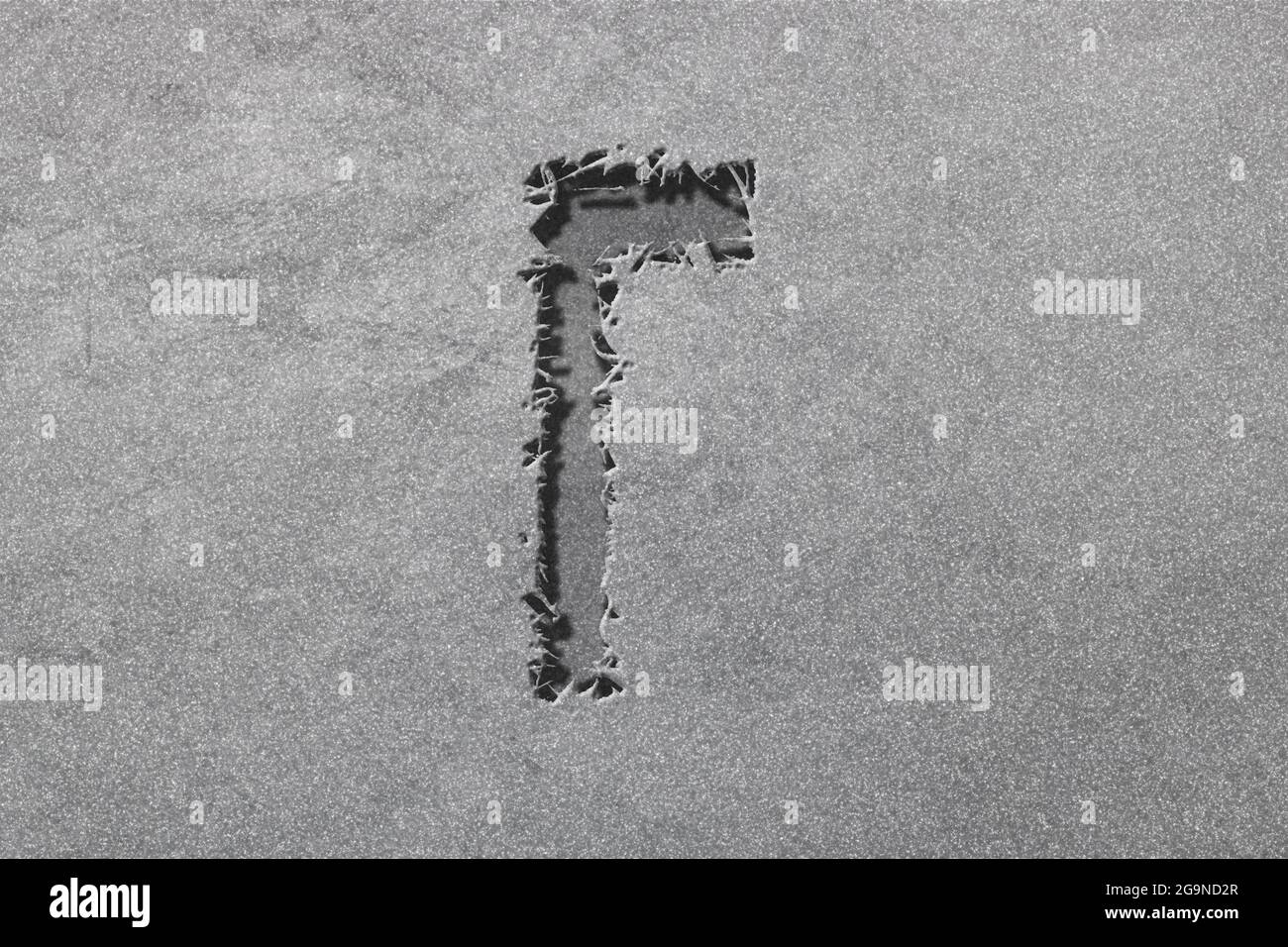 Gamma sign. Gamma letter, Greek alphabet Symbol, rugged, silver ...