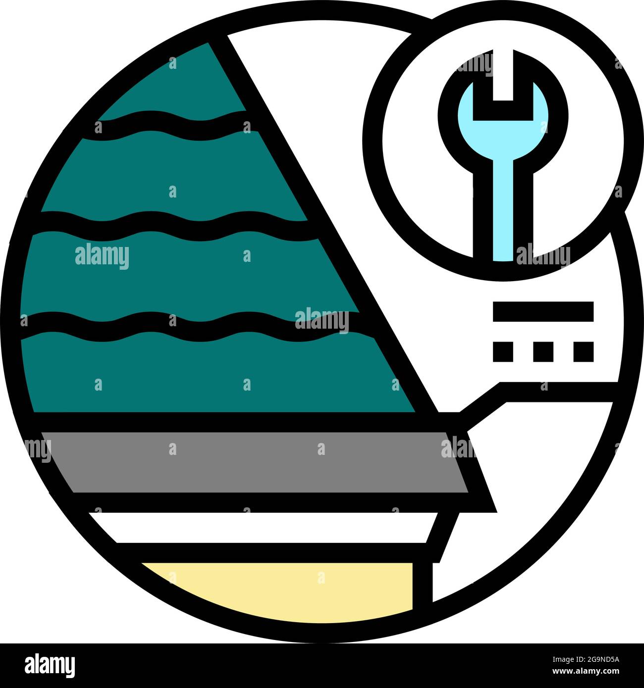 starter strips color icon vector illustration Stock Vector Image & Art ...