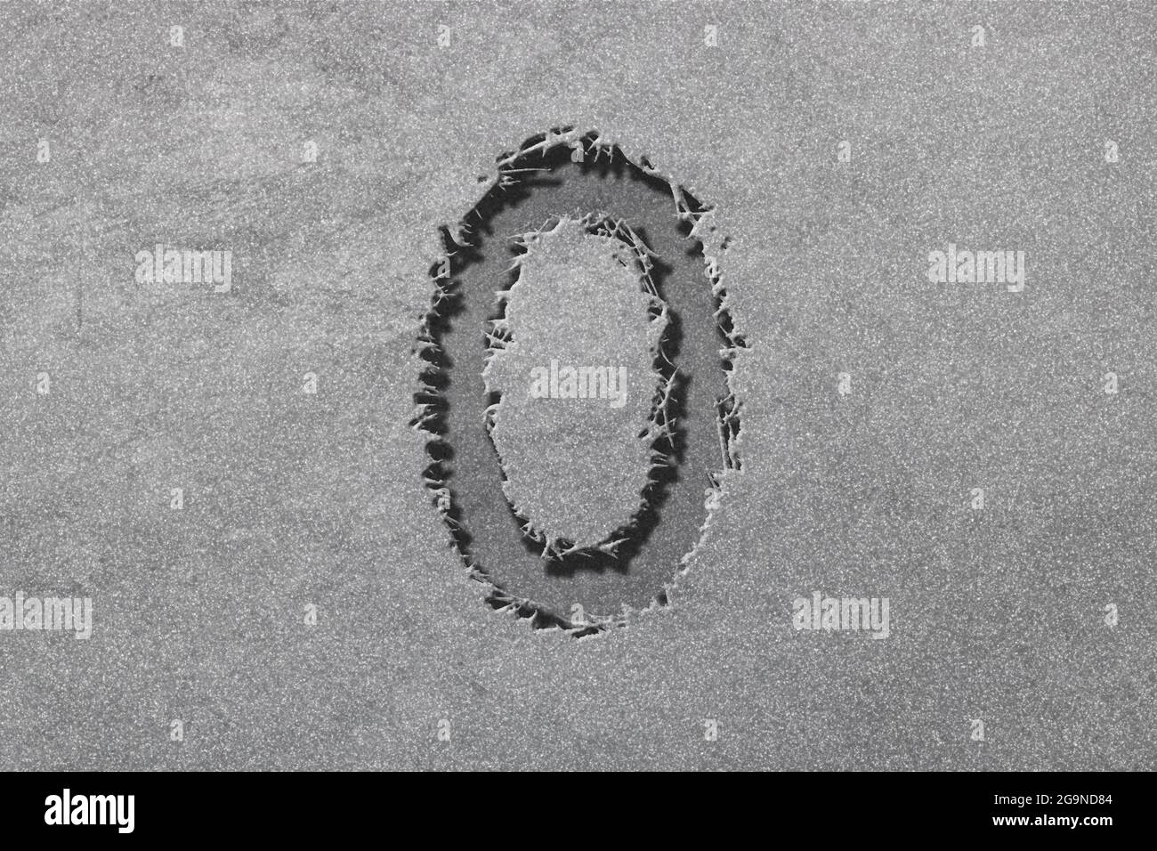 Omicron sign. Omicron letter, Greek alphabet Symbol, rugged, silver ...