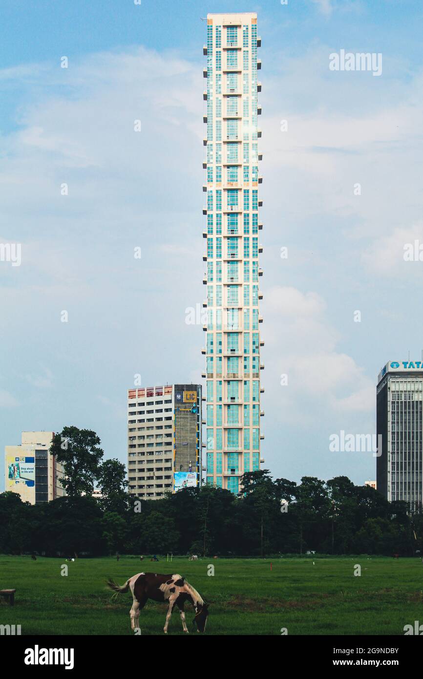KOLKATA, INDIA - Jul 10, 2021: The tallest high-rise building in ...