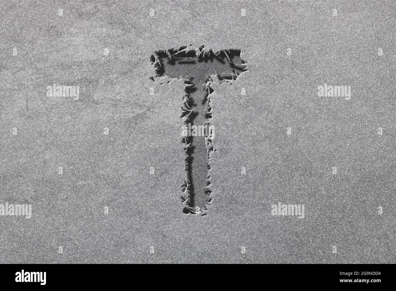 Tau sign. Tau letter, Greek alphabet Symbol, rugged, silver background ...