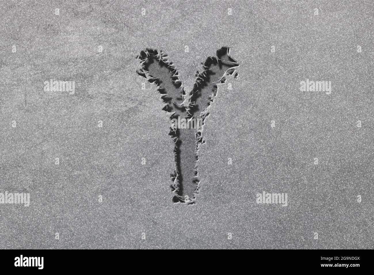 Upsilon sign. Upsilon letter, Greek alphabet Symbol, rugged, silver ...