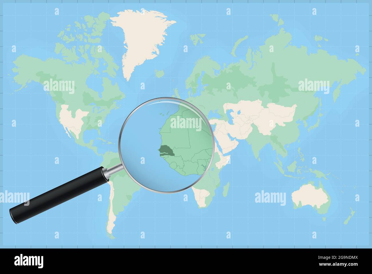 Earth zooming in senegal border hi-res stock photography and images - Alamy