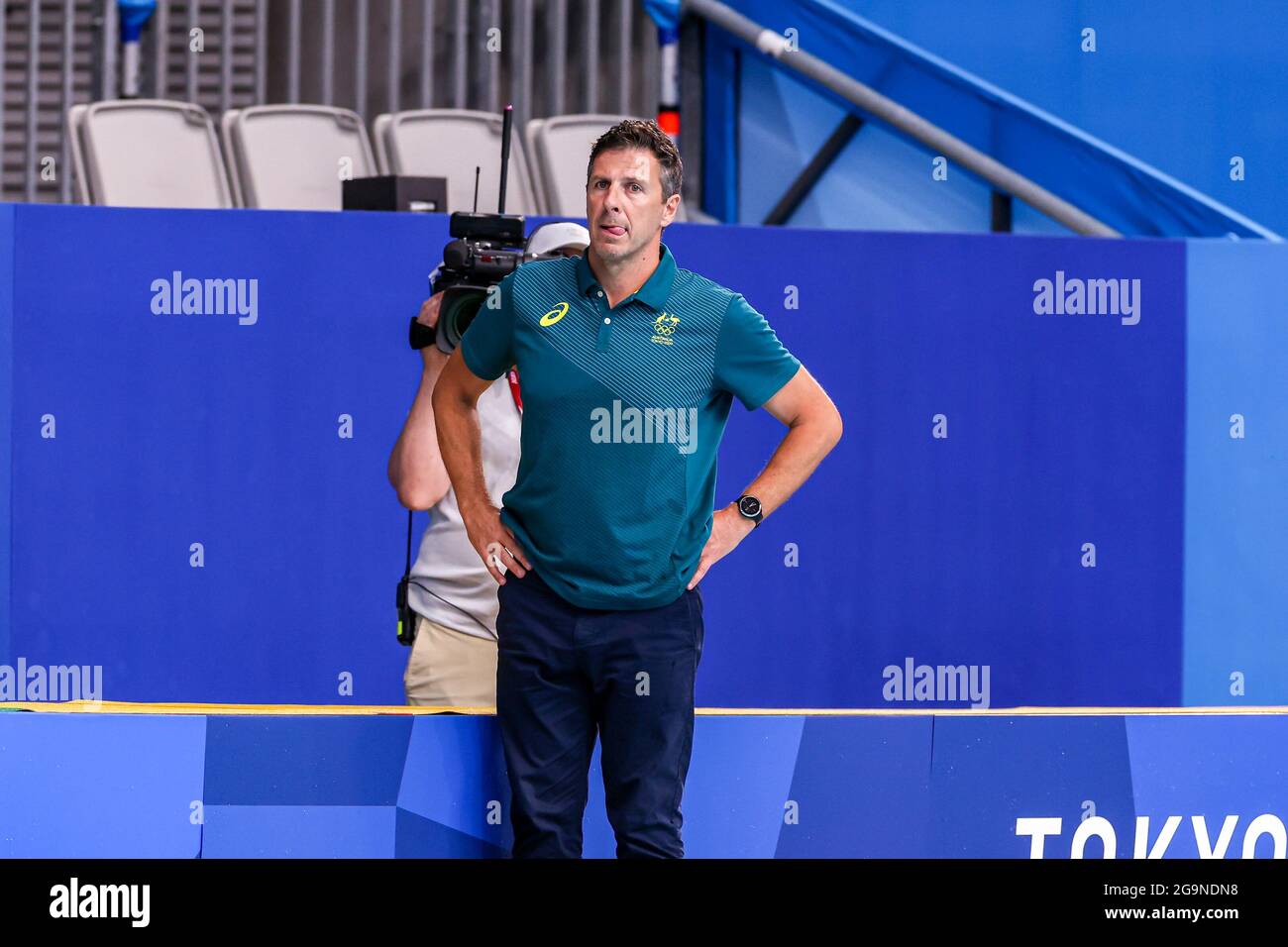 TOKYO, JAPAN - JULY 27: head coach Elvis Fatovic of Australia during ...
