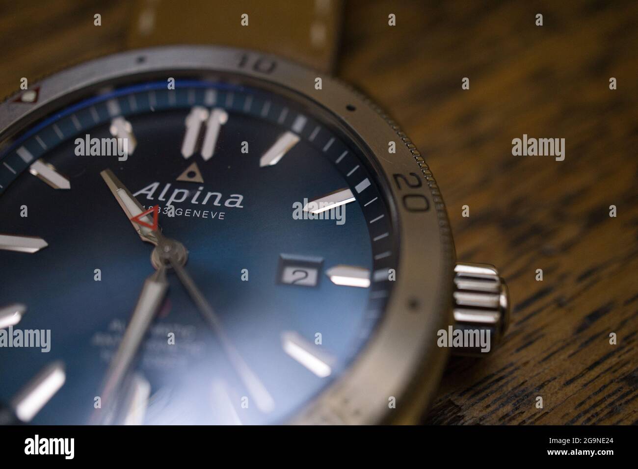 high resolution images of a swiss Alpina Alpiner watch Stock Photo - Alamy