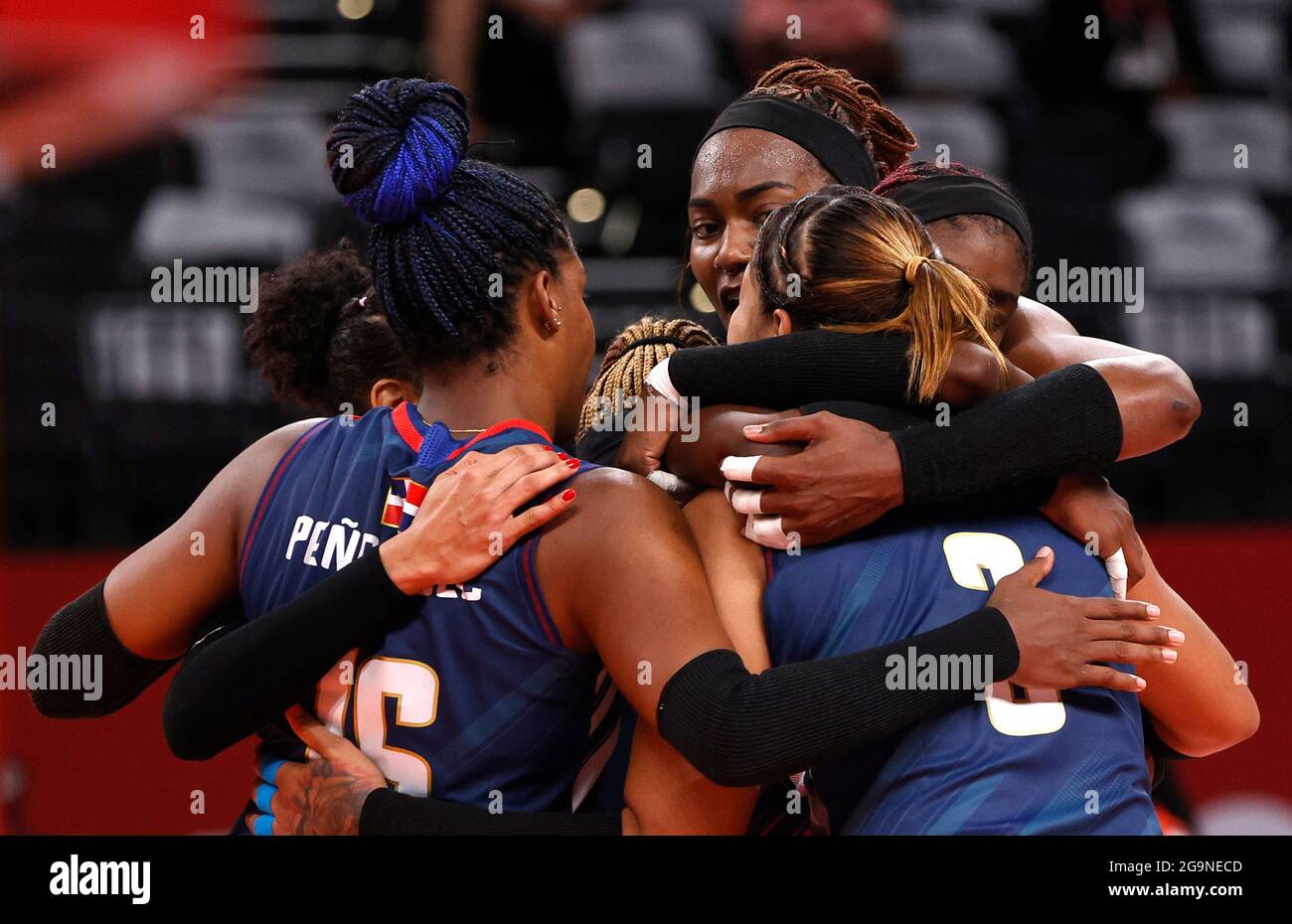 Members dominican republic volleyball team hi-res stock photography and ...
