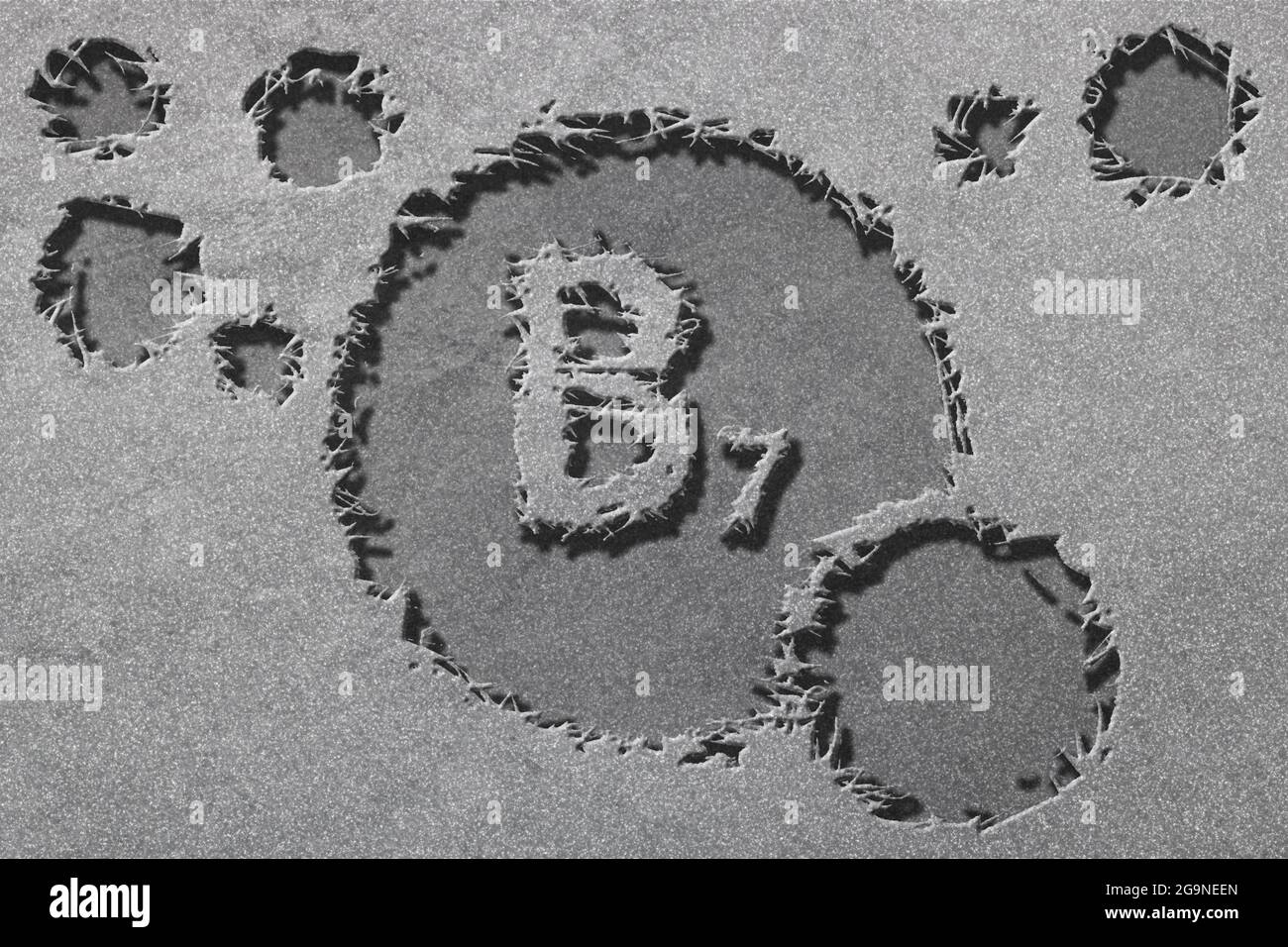 Vitamin B7 health Symbol, vitamin Concept, biotin, metabolism function ...