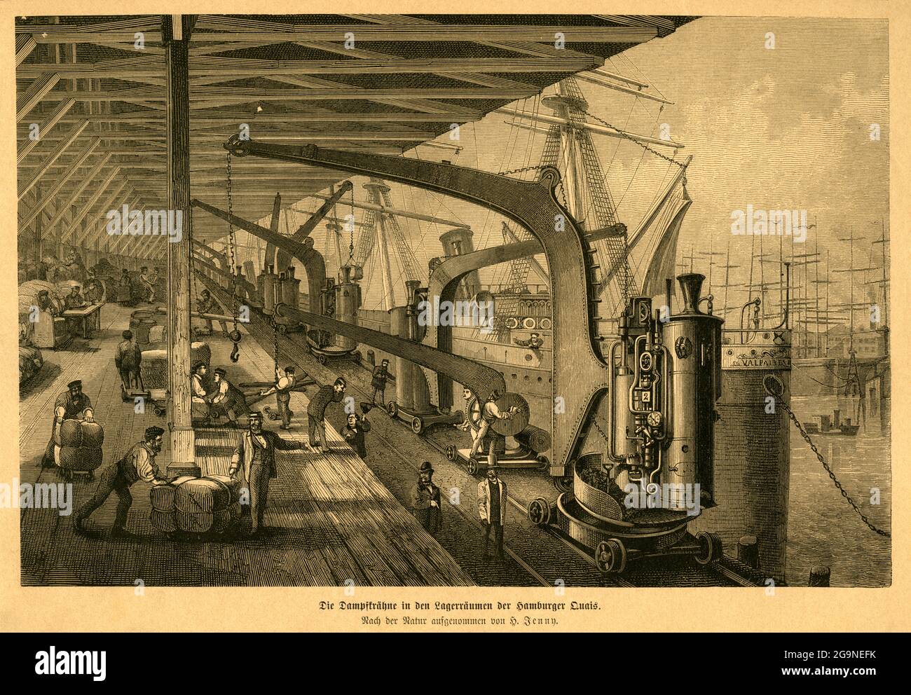 Europe, Germany, harbour Hamburg, quay facilities, ADDITIONAL-RIGHTS ...