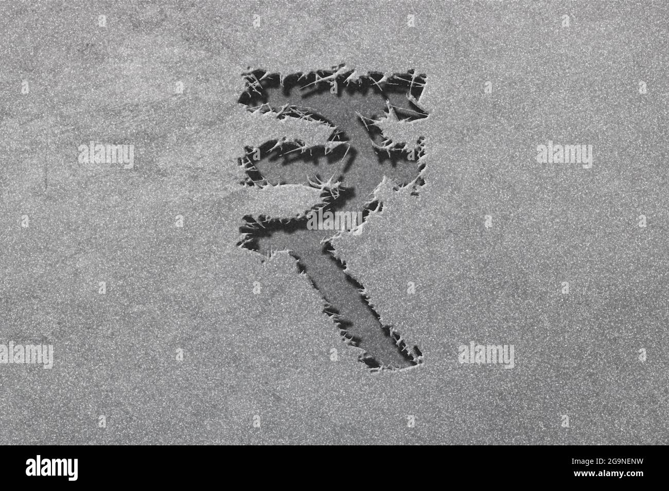 Indian Rupee, INR Rupee currency, Monetary currency symbol, rugged ...