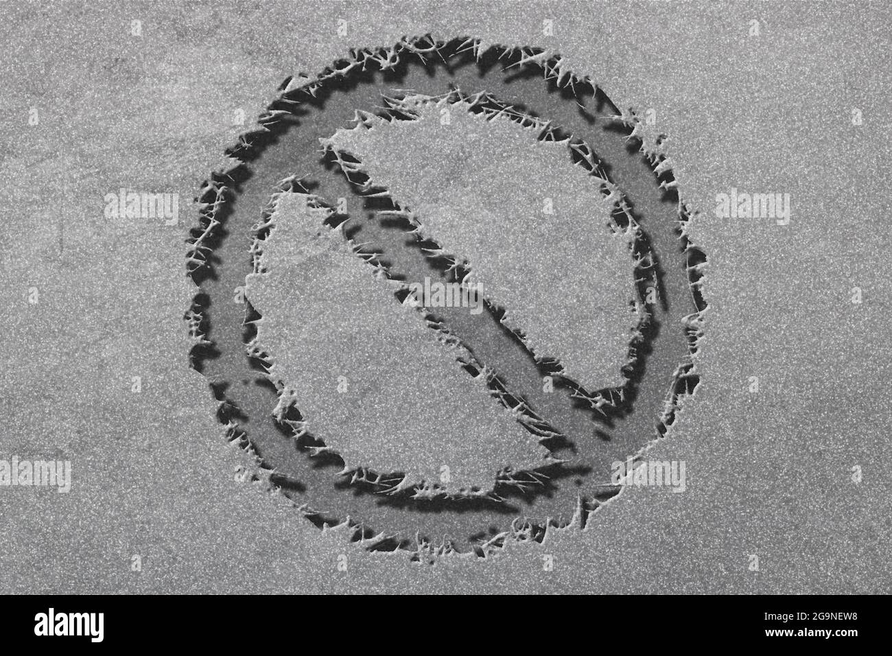 No sign or No symbol, prohibition and restriction, Censorship, rugged ...