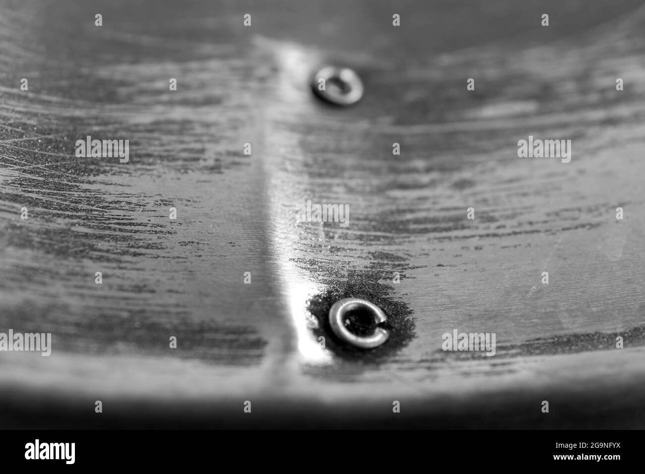 Metal plate with rivets background Stock Photo - Alamy