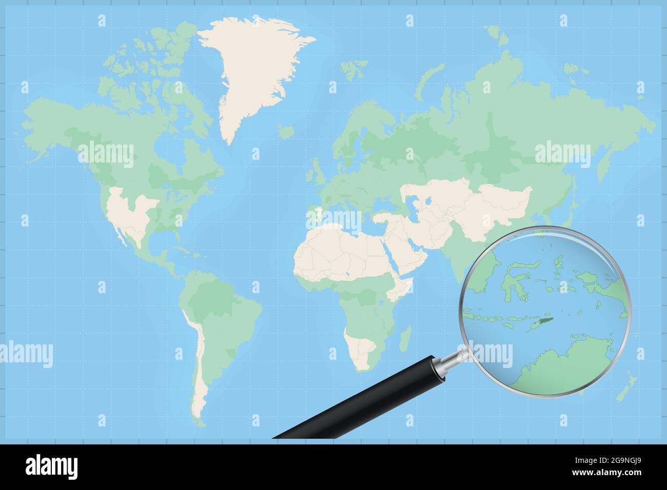 East timor on world map