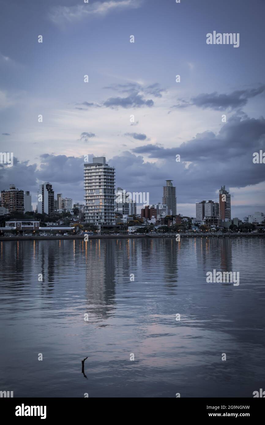 river and city landscape Stock Photo - Alamy