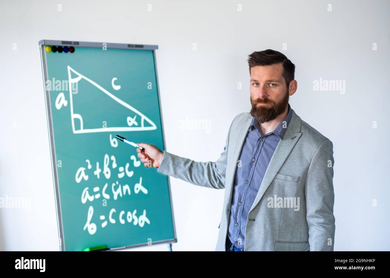 Math teacher whiteboard hi-res stock photography and images - Alamy