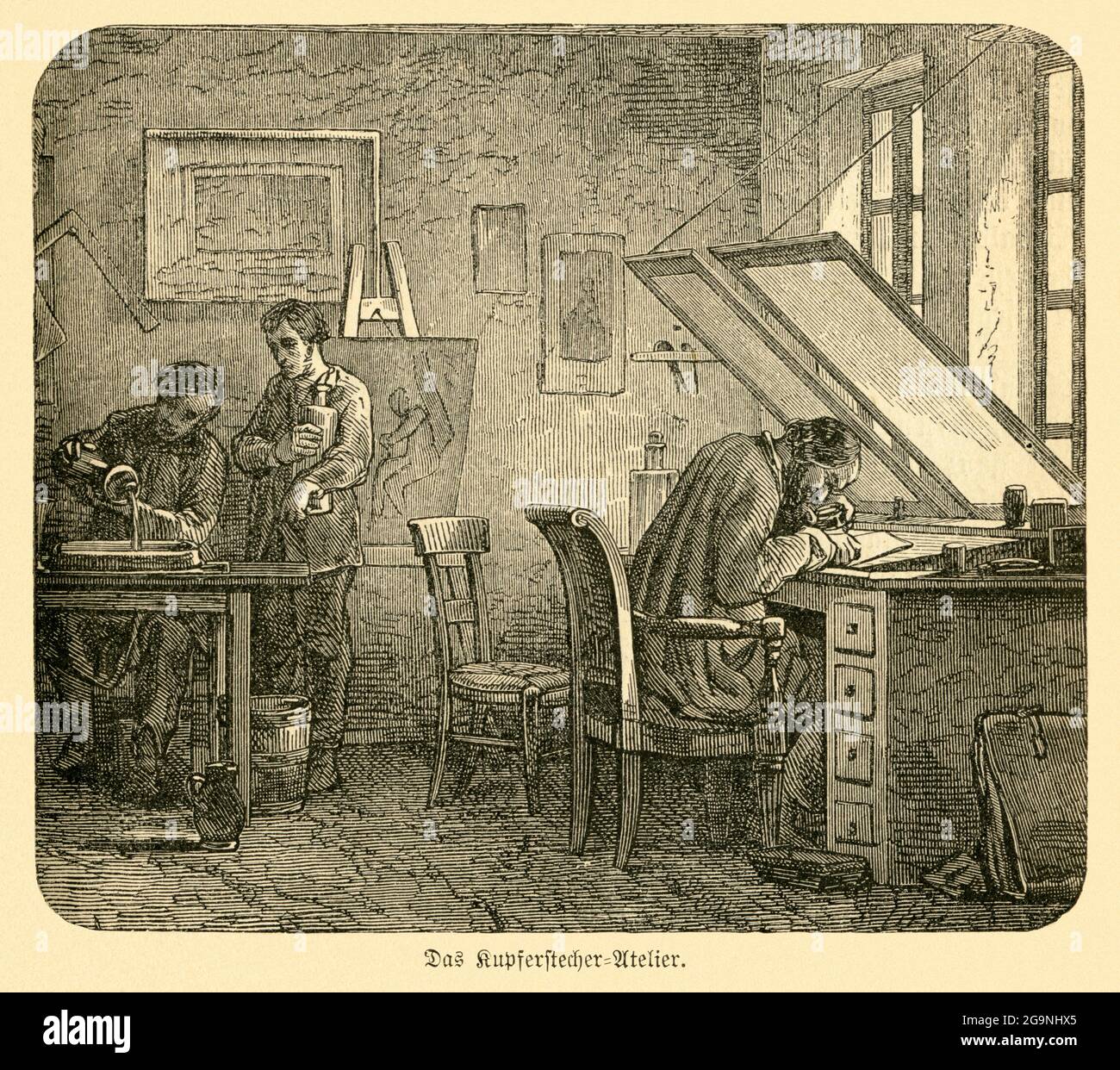 Copperplate engraver atelier hi-res stock photography and images - Alamy