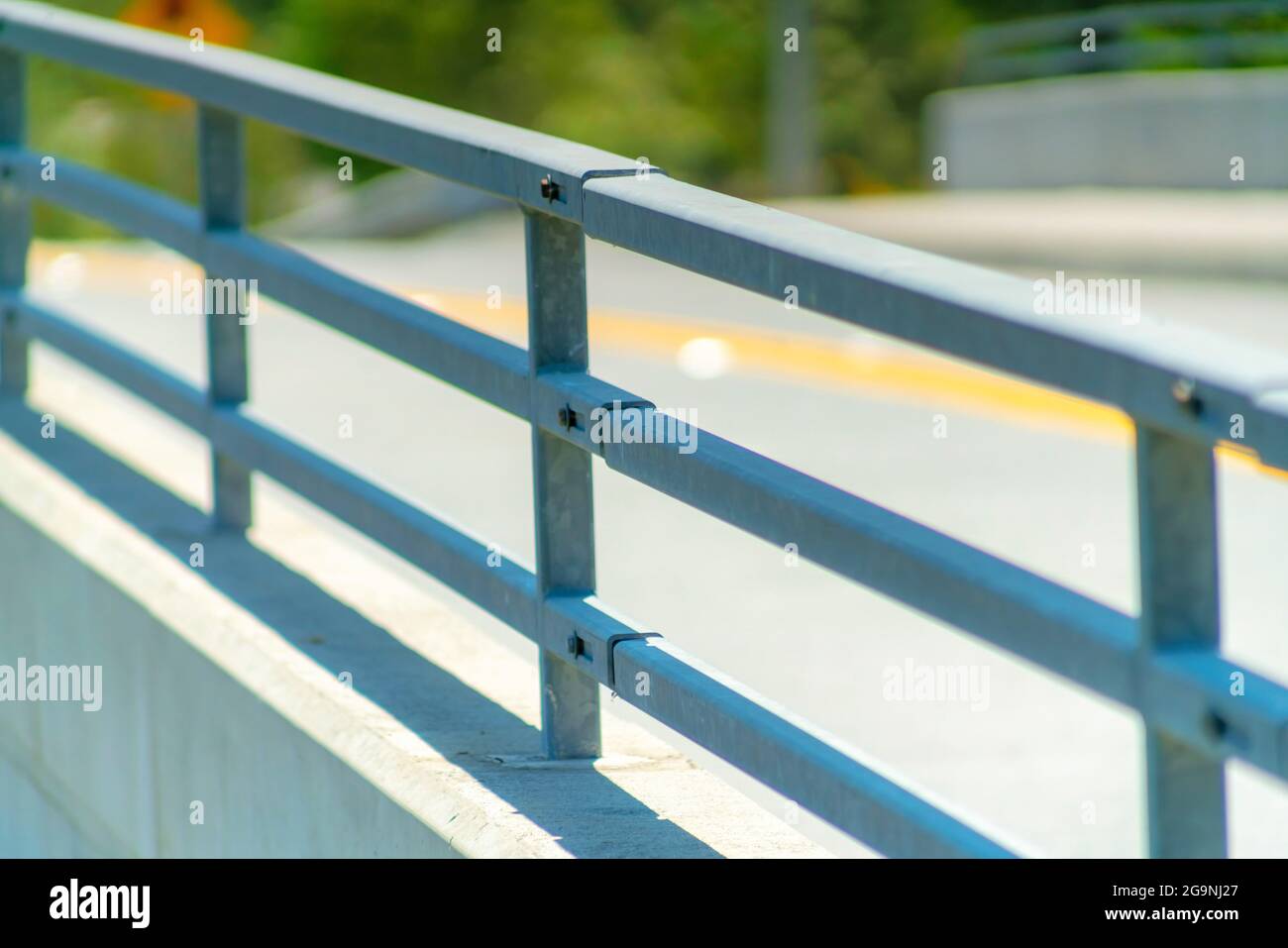 Selective focus shot steel railing hi-res stock photography and images ...