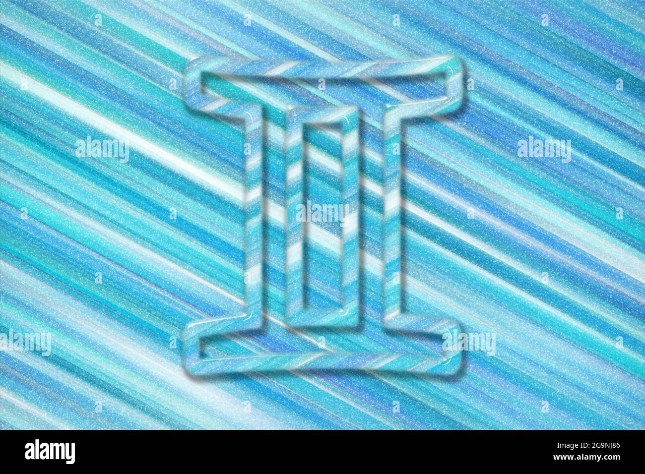 Gemini zodiac sign, blue background, Horoscope Astrology background ...