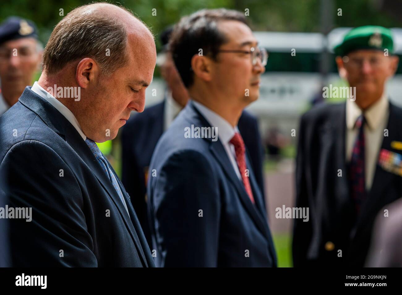 London, UK. 27th July, 2021. Attended by The Korean Ambassador, Kim ...