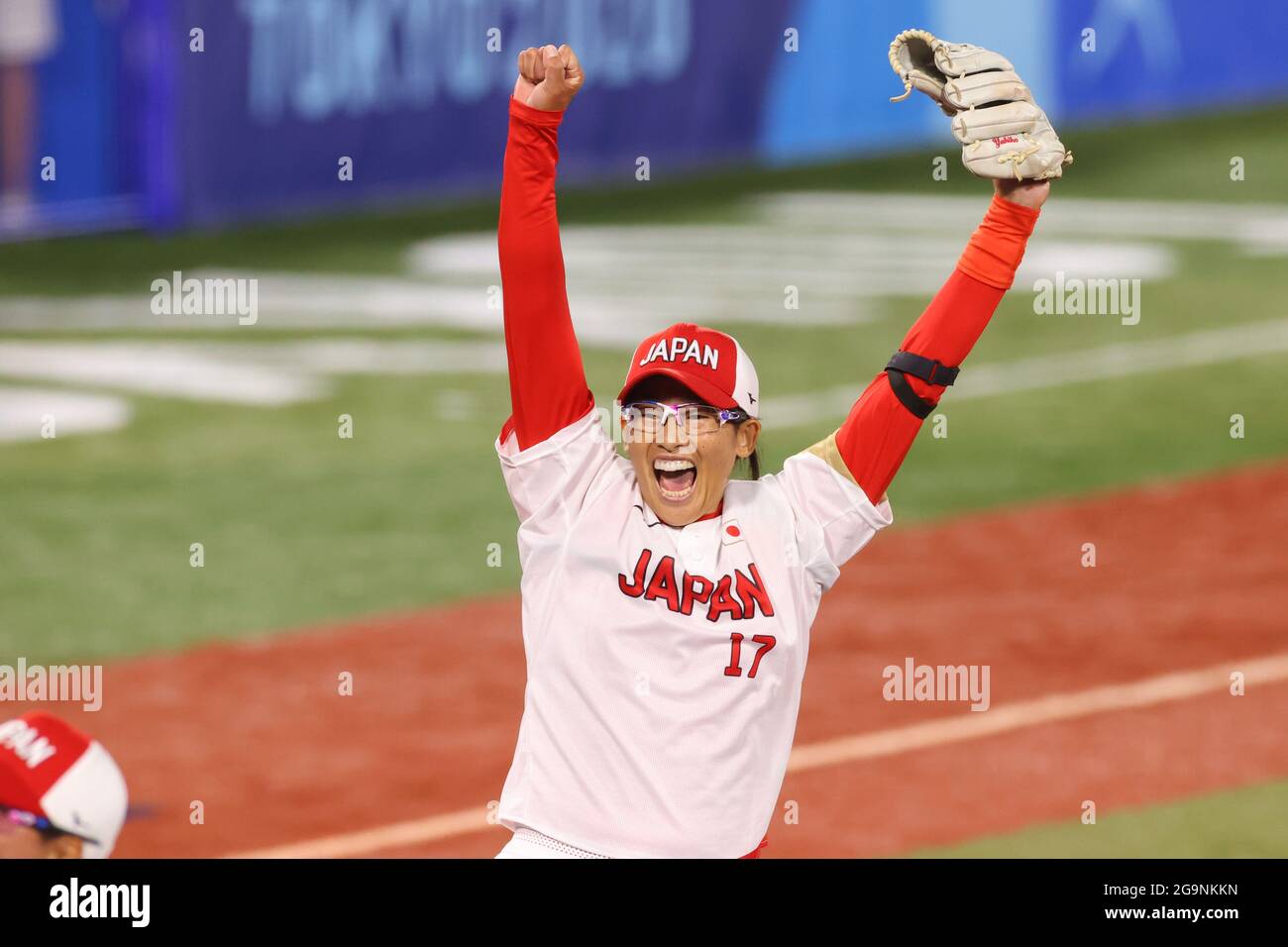 Kanagawa, Japan. 27th July, 2021. Yukiko Ueno (JPN) Softball : Final ...