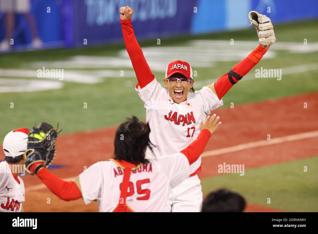 Kanagawa, Japan. 27th July, 2021. Yukiko Ueno (JPN) Softball : Final ...