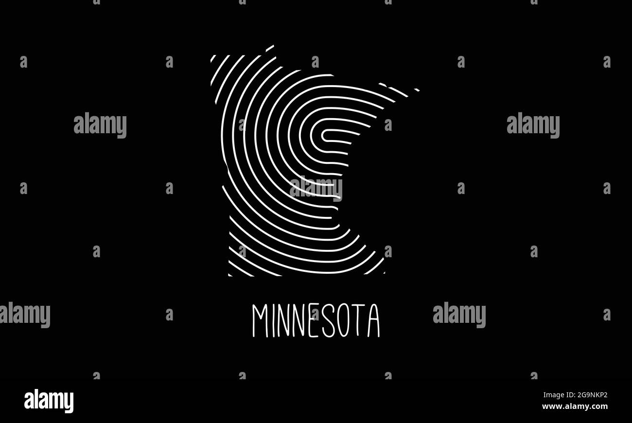 Minnesota icon network map hi-res stock photography and images - Alamy