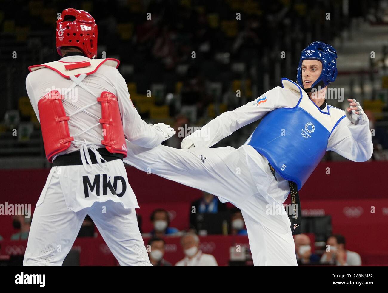 Tokyo, Japan. 27th July, 2021. Vladislav Larin (R) of the Russian ...