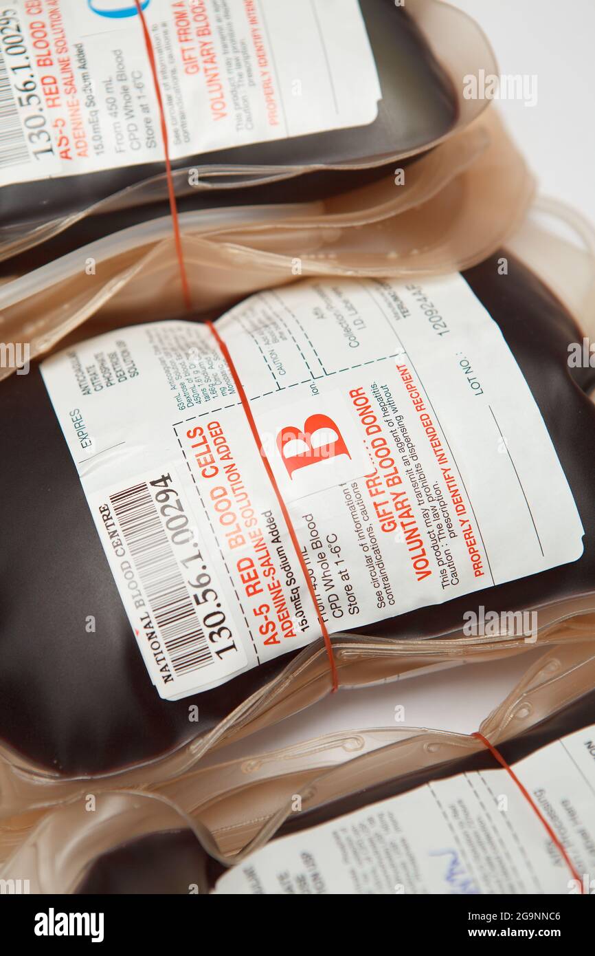 Human blood in blood donation Stock Photo - Alamy