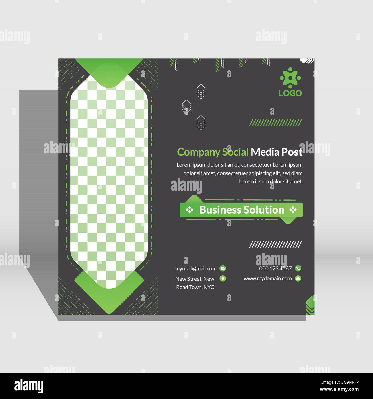 Square Instagram Homepage Template