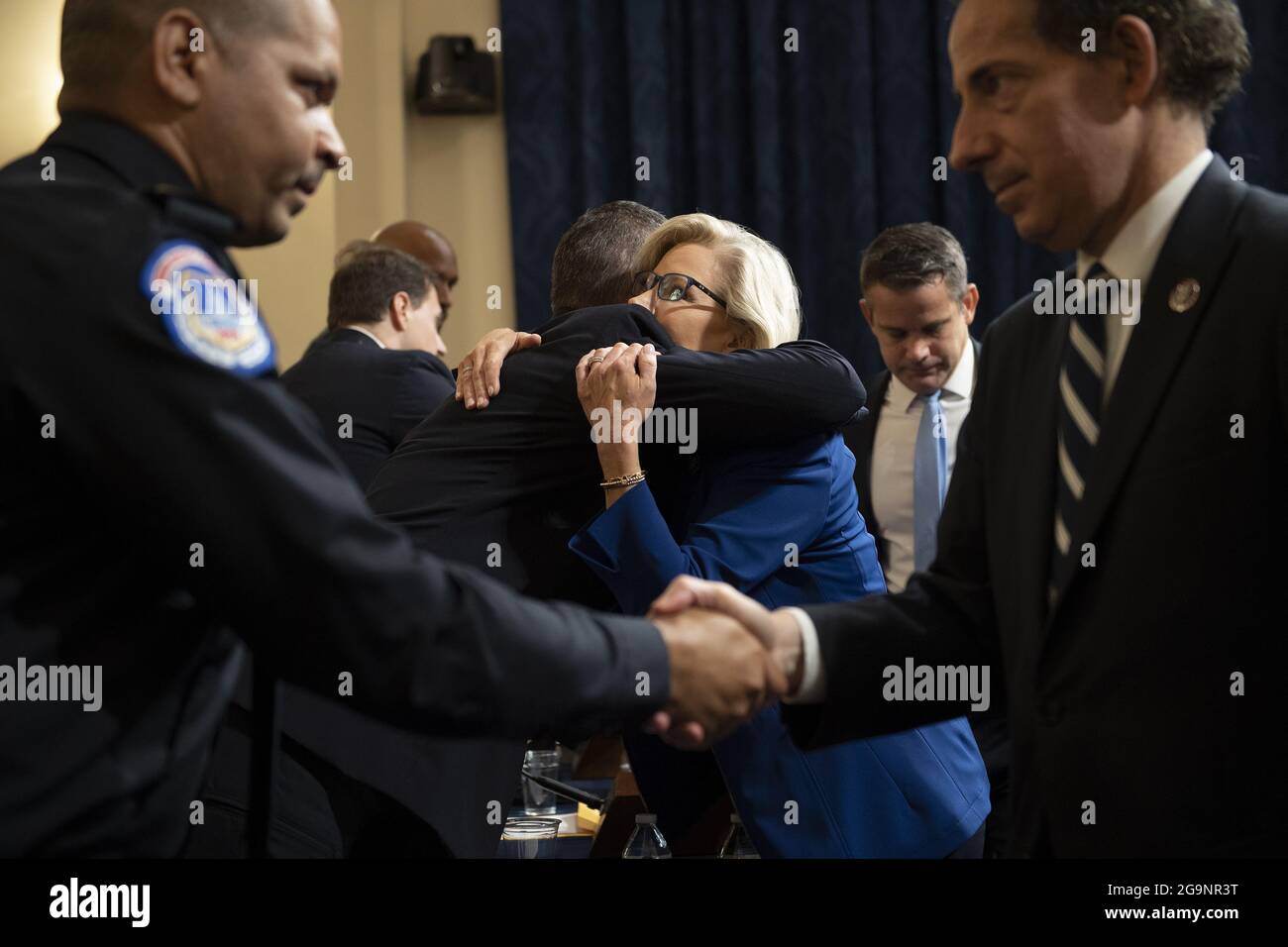 Aquilino Gonell, sergeant of the U.S. Capitol Police, Michael Fanone ...